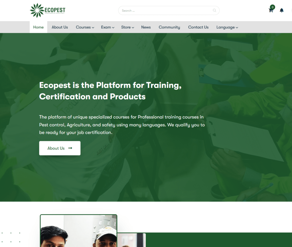 Ecopest launching Training Platform at the beginning of May 2021 ...
